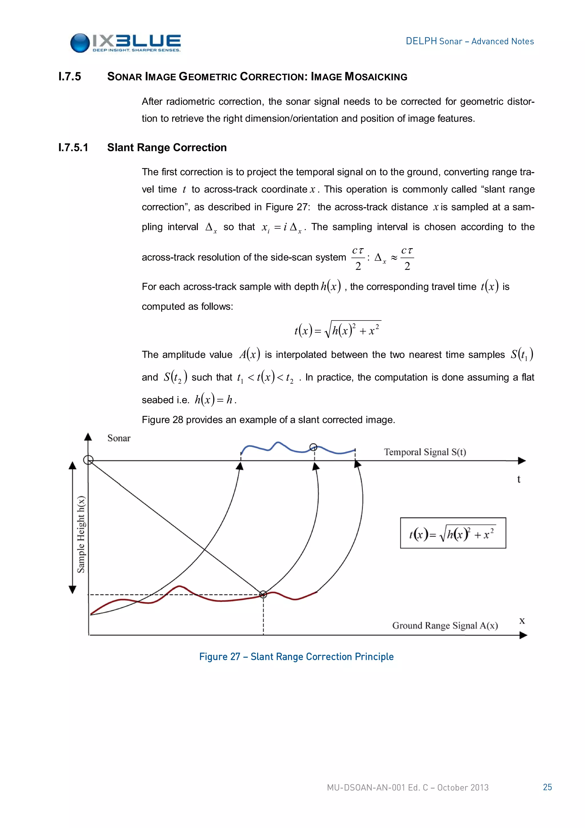 iXblue - DELPH Sonar advanced notes | PDF