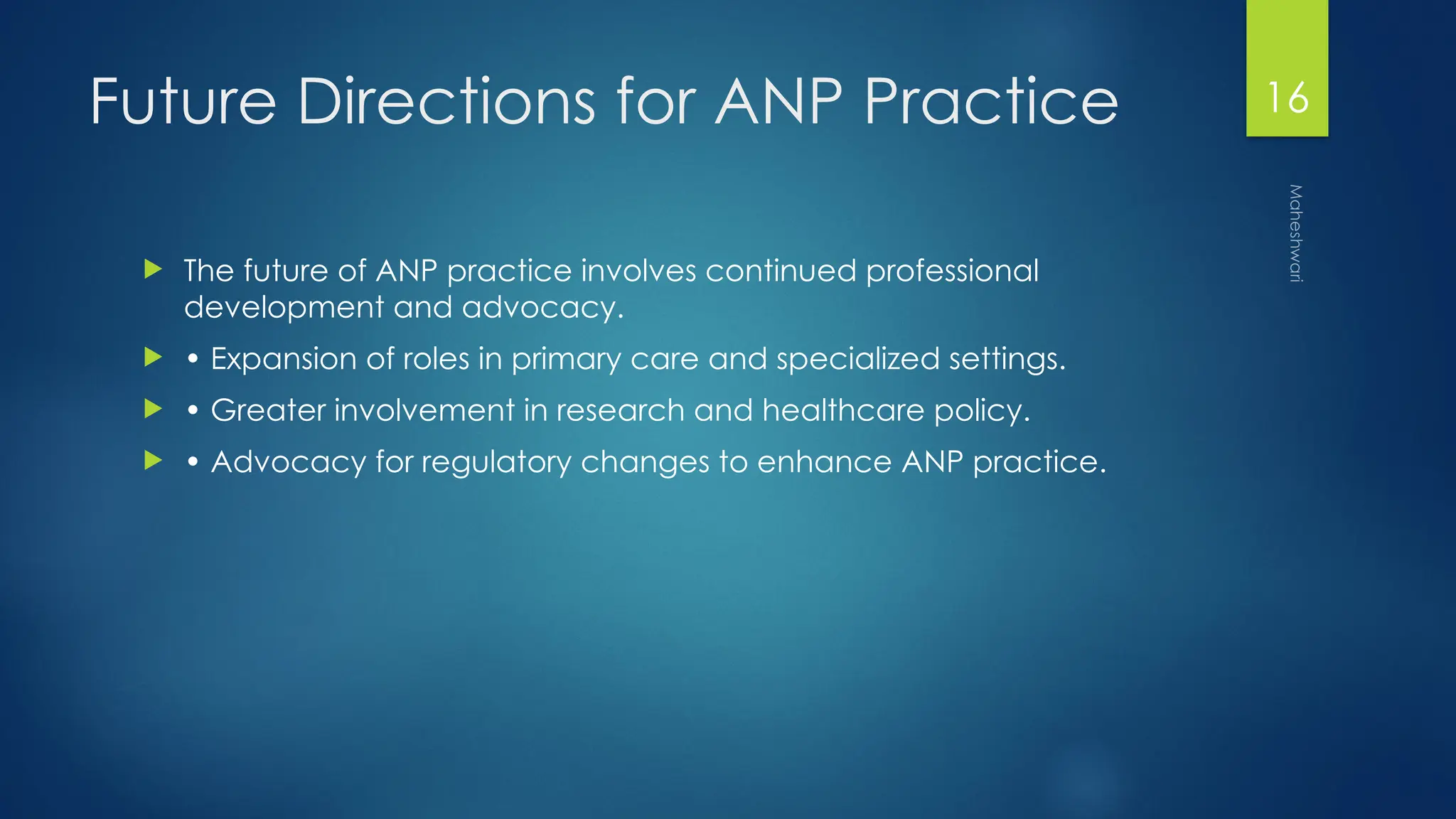 Advanced Nurse Practitioner (ANP)....... | PPTX
