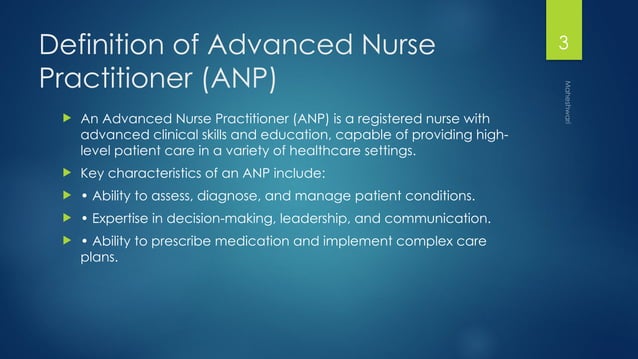 Advanced Nurse Practitioner (ANP)....... | PPTX