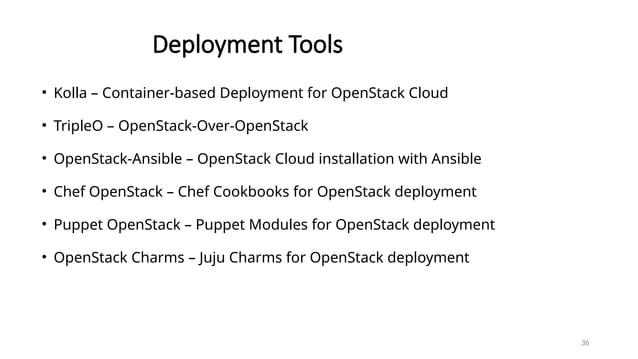 Some Advanced OpenStack Overview Document | PPT