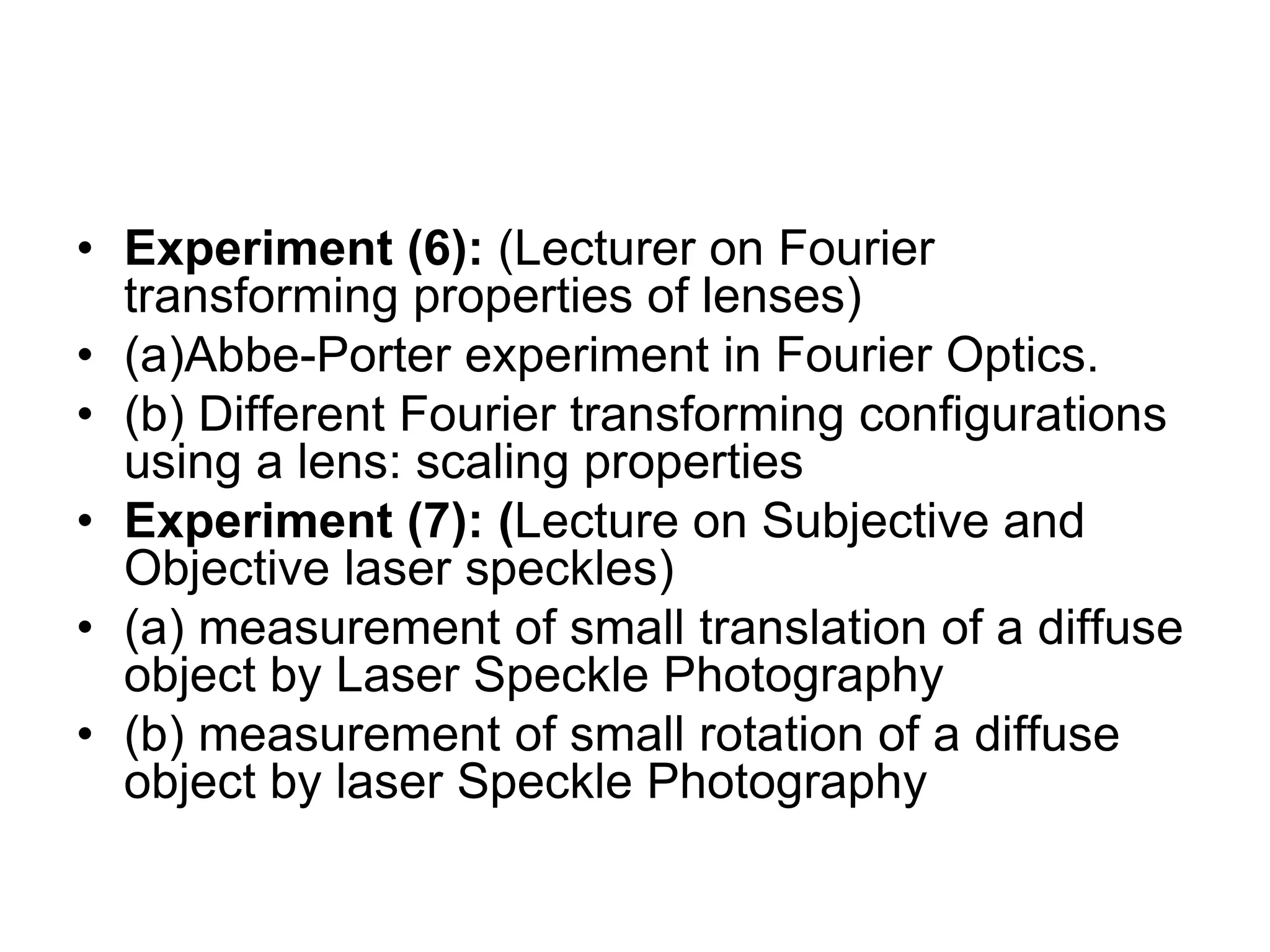 Advanced Optics Lab at SJSU.ppt