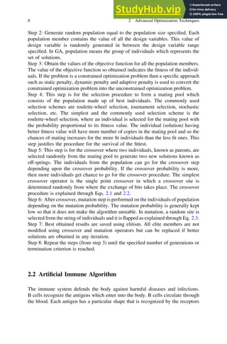 Advanced Optimization Techniques | PDF