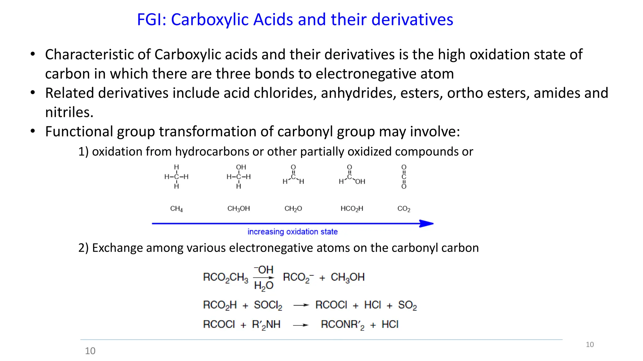 Functional group interconversions(oxidation reduction) | PPTX