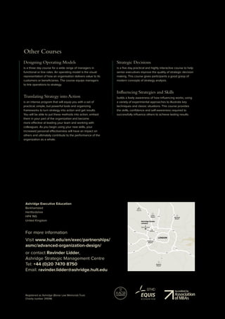 Advanced organisation design brochure | PDF