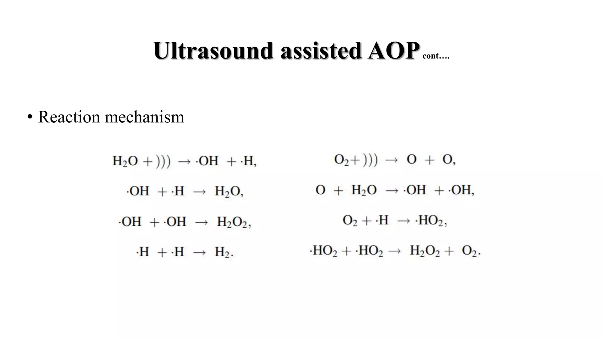 Advanced oxidation processes | PPTX