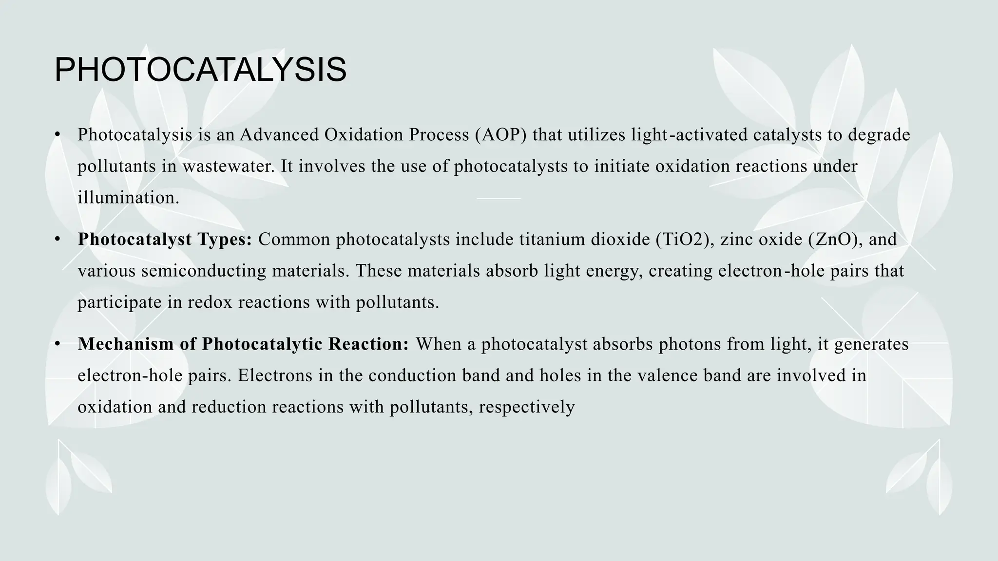 Advanced oxidative processes, reverse osmosis, ion exchange method | PPTX