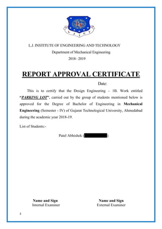 Advanced parking lot | PDF