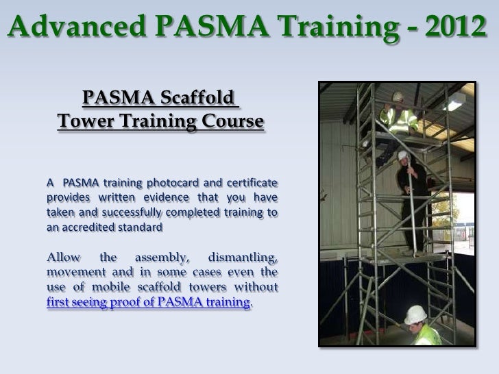 Advanced pasma training 2012