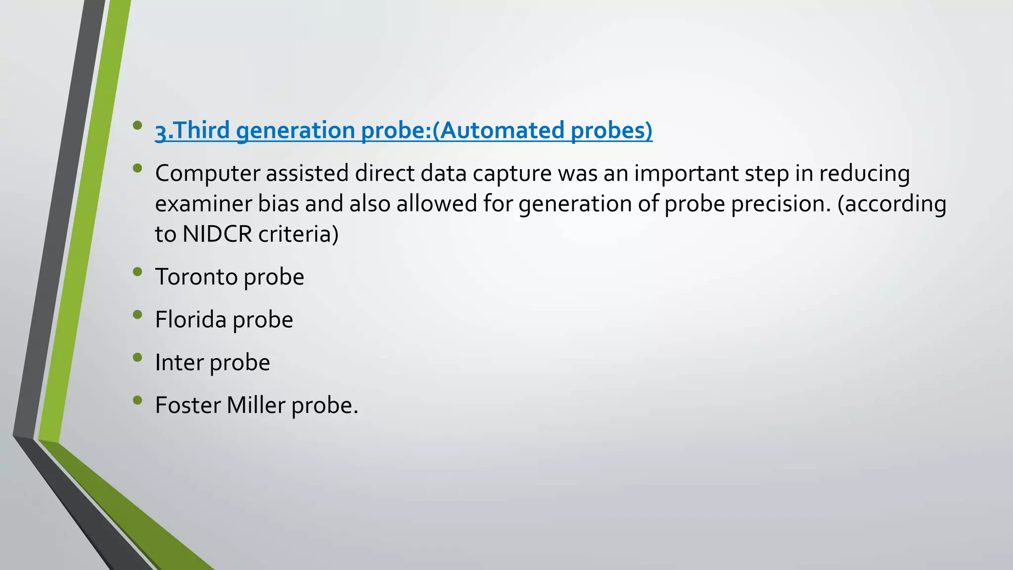 Advanced periodontal diagnostic techniques mine | PPTX