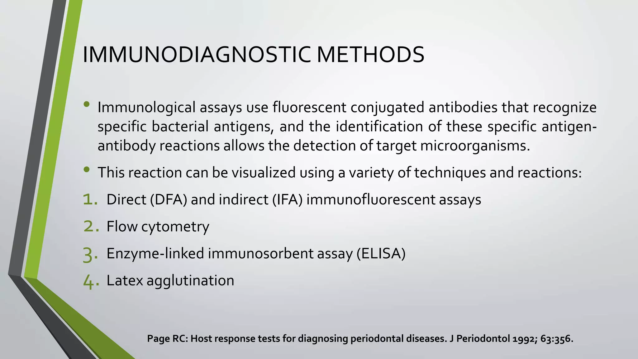 Advanced periodontal diagnostic techniques mine | PPTX