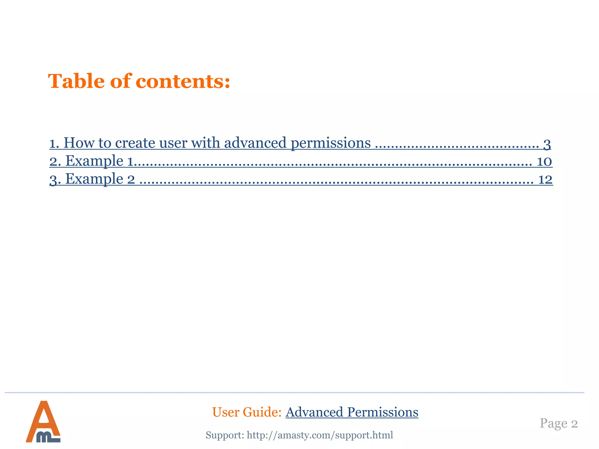 Advanced Permissions: Magento Extension by Amasty. User Guide. | PPT | Free Download