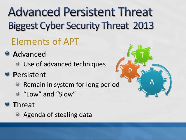 Advanced persistent threat (apt)