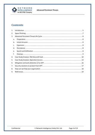 Advanced persistent threats(APT) | PDF