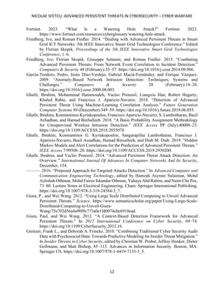 Advanced Persistent Threats in Cybersecurity – Cyber Warfare | PDF