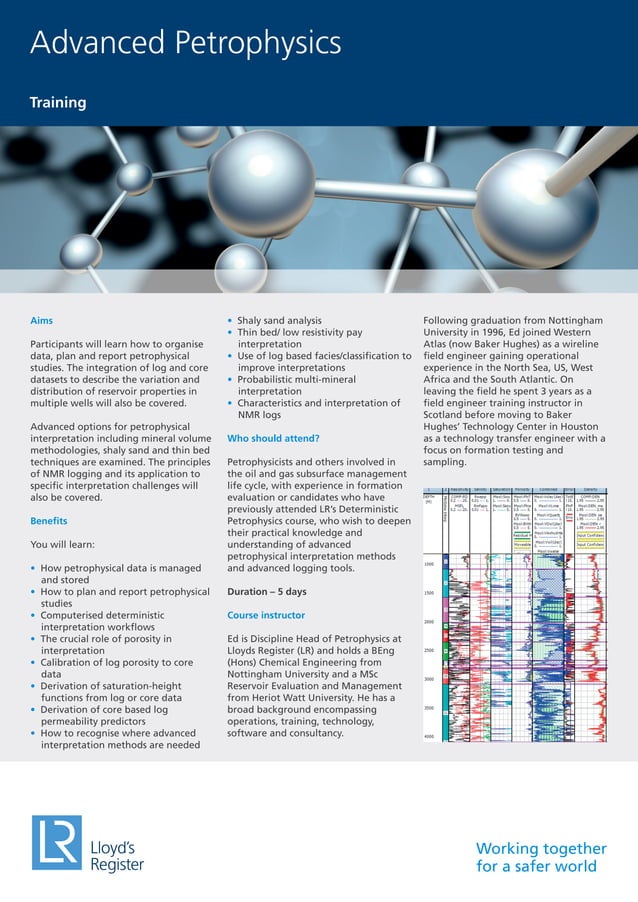 Advanced petrophysics factsheet 2017 | PDF