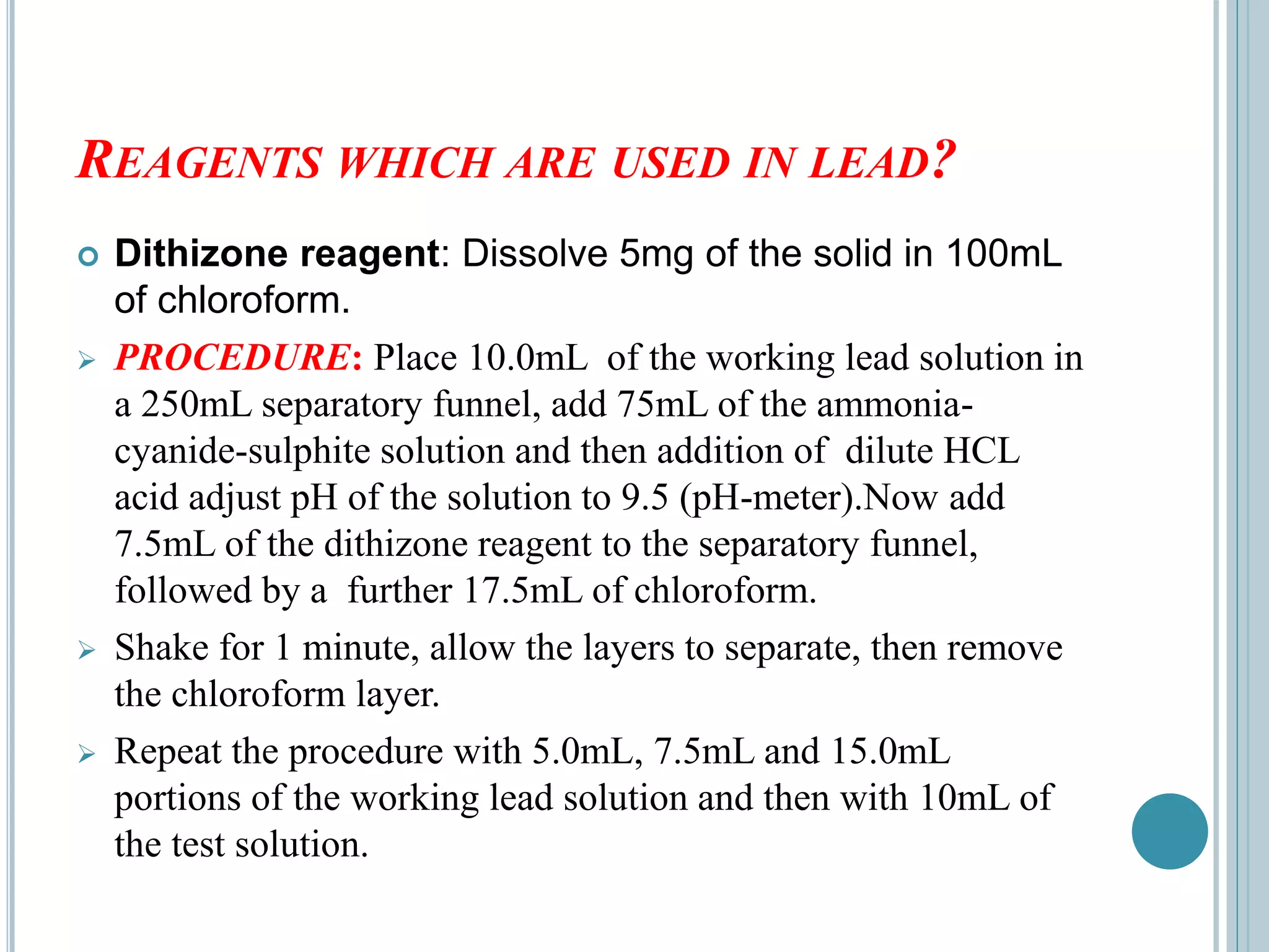 Analytical Procedures in Elemental Impurities | PPTX