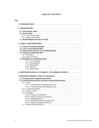 Advanced photogeology lecture notes kadir dirik | PDF