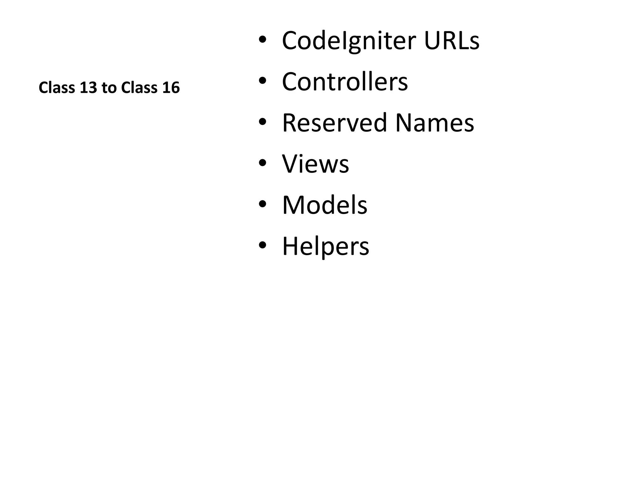 Advanced Php Code Igniter Framework Ppt