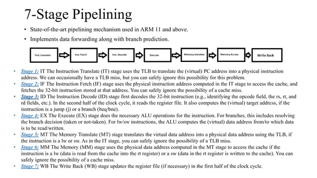 Advanced Pipelining In Arm Processorspptx