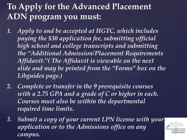 Advanced Placement Nursing STEPS Session | PPTX | College Planning | College Education