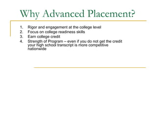 Advanced Placement Overview | PPT