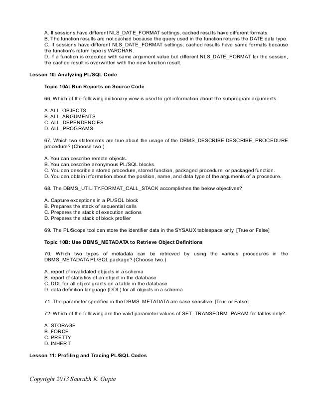 Advanced Plsql Mockassessment