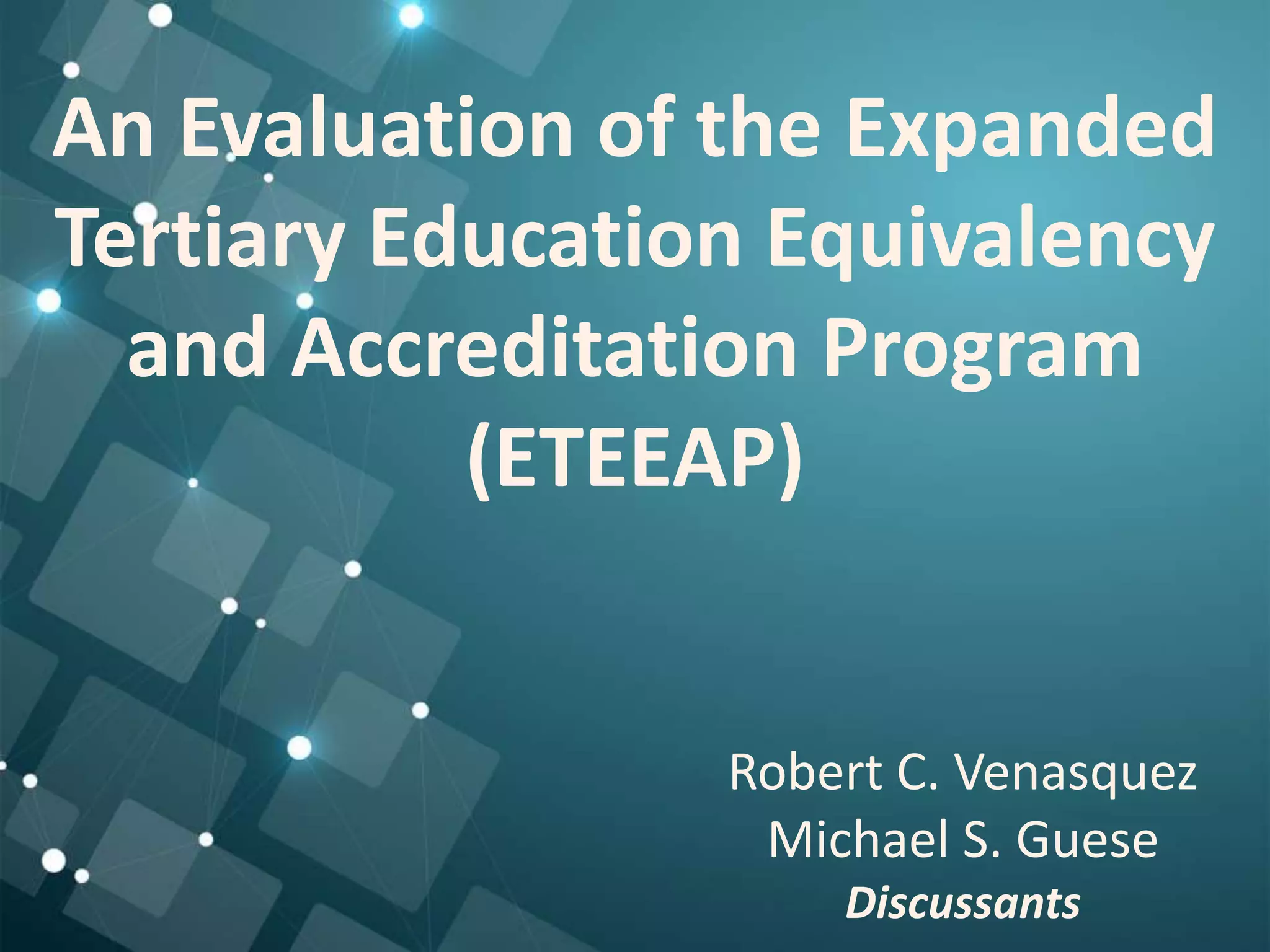 Advanced policy and equivalency program | PPTX