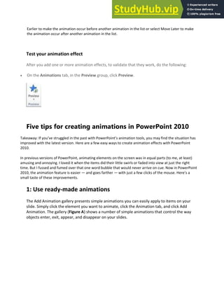 Advanced Power Point | PDF