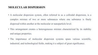 molecular dispersion slidshare | PDF