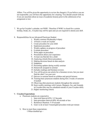 Advanced practicum syllabus | DOCX | Women\'s Clothing | Women\'s Fashion