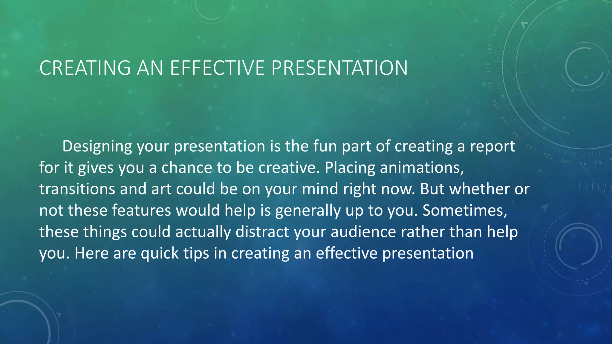 Advanced presentation skills | PPTX