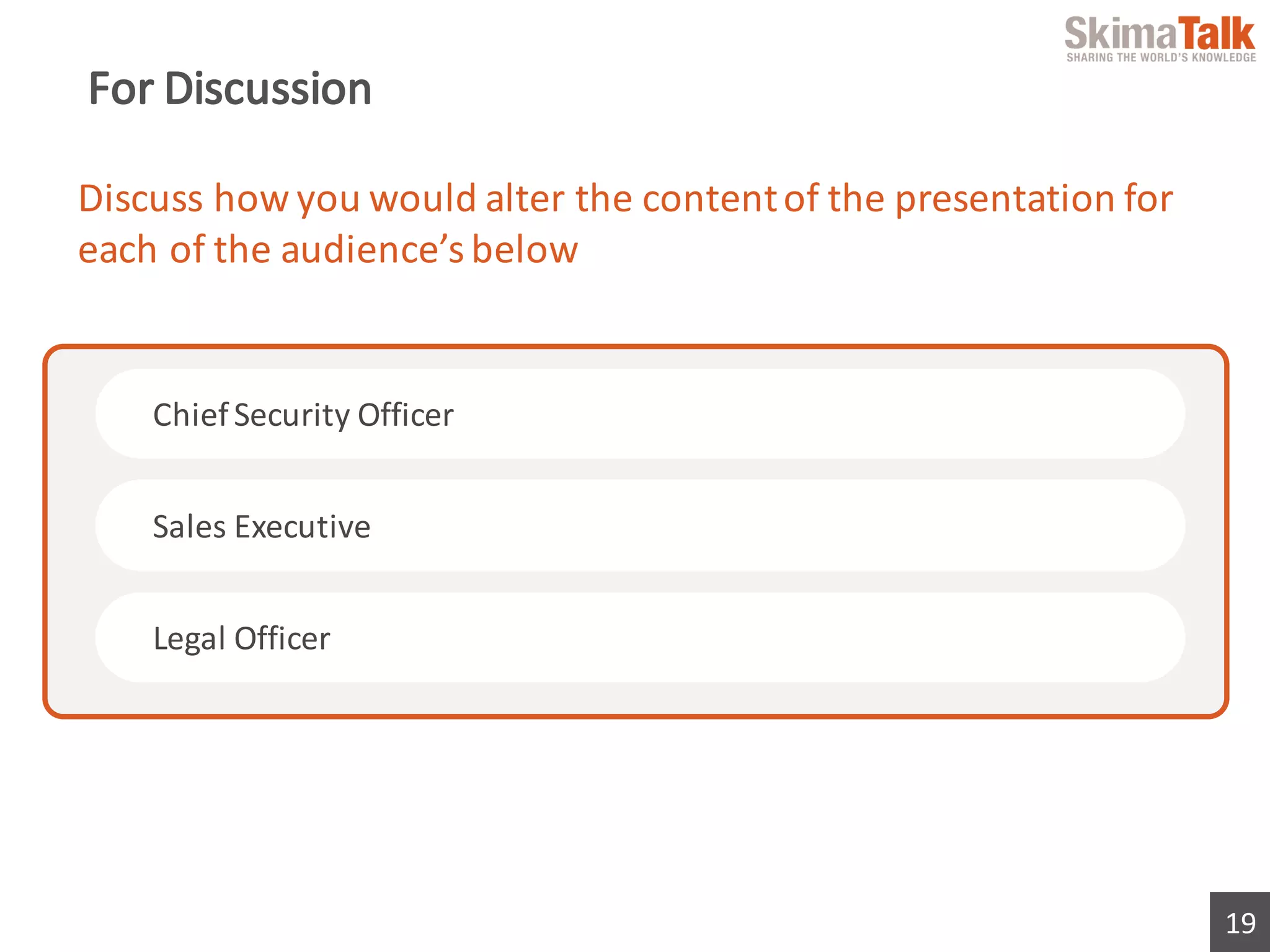 Advanced Presentation Skills - Lesson 5 | PDF