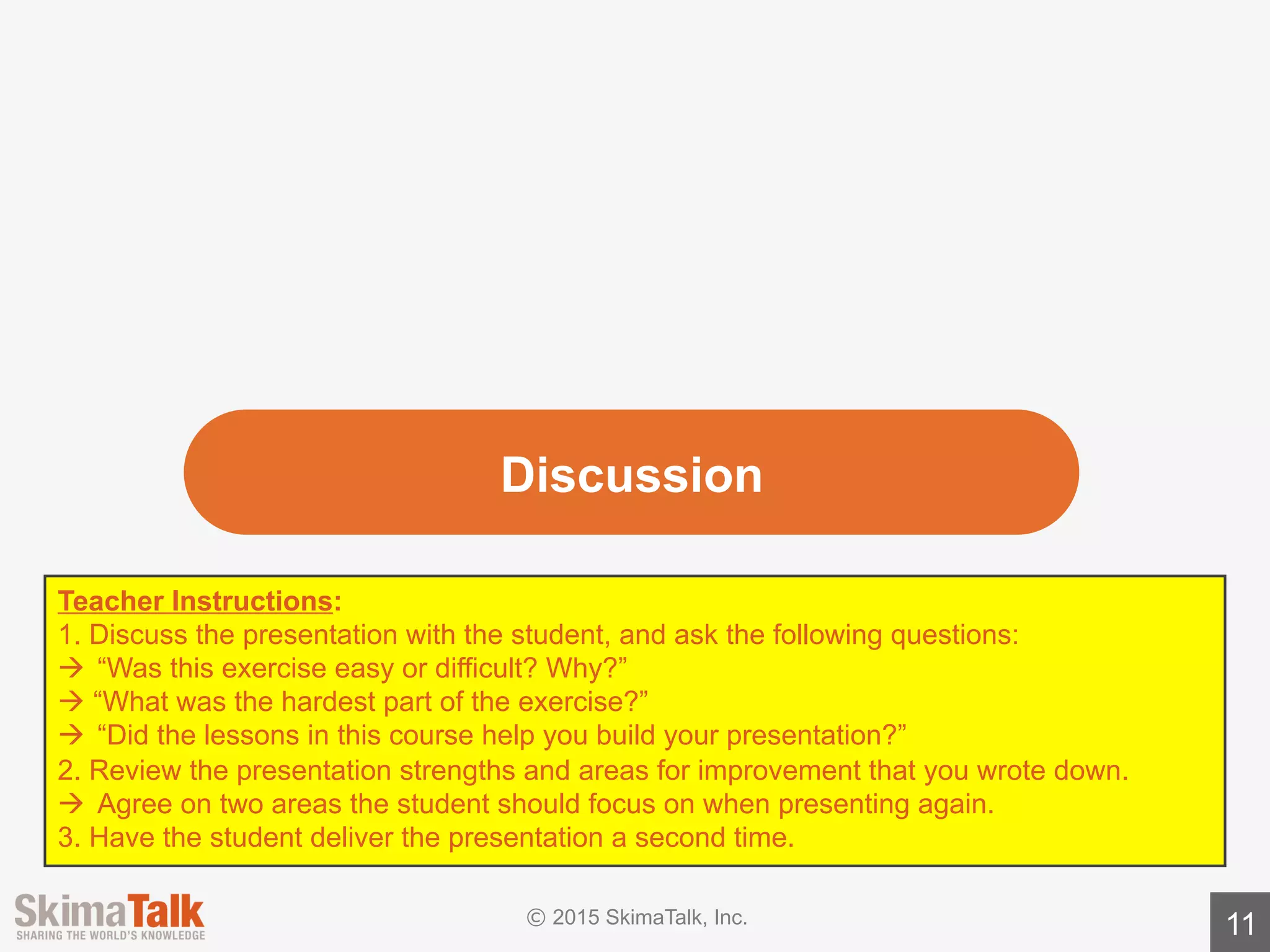 Advanced Presentation Skills - Lesson 6 (t) | PPT