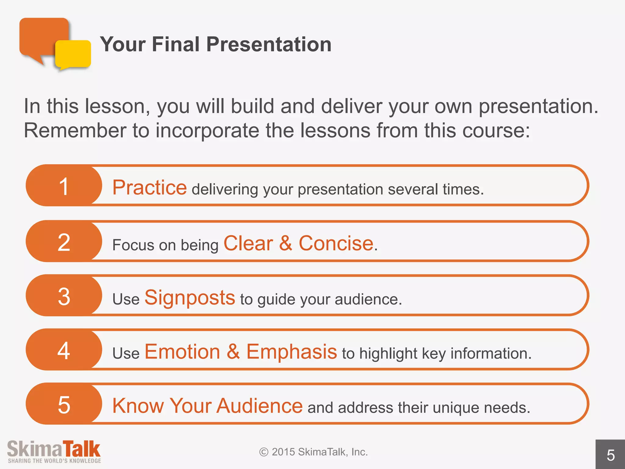 Advanced Presentation Skills - Lesson 6 (t) | PPT