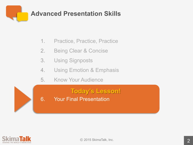 Advanced Presentation Skills - Lesson 6 (t) | PPT