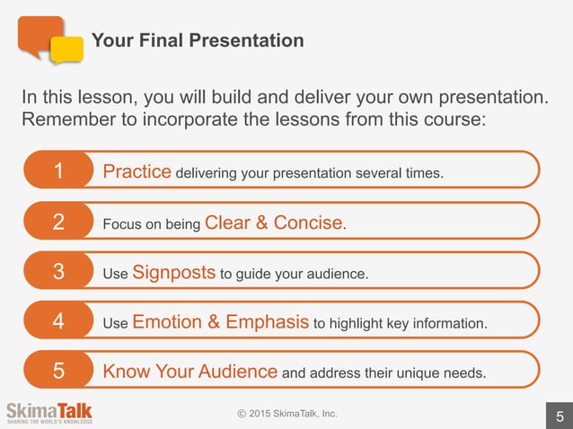 Advanced Presentation Skills - Lesson 6 (t) | PPT