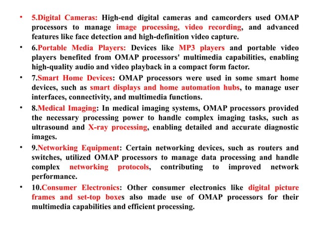advanced processor part 5 ARM OMAP ADVANCED | PPT