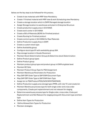 Advanced production integration Extended warehouse management | PDF