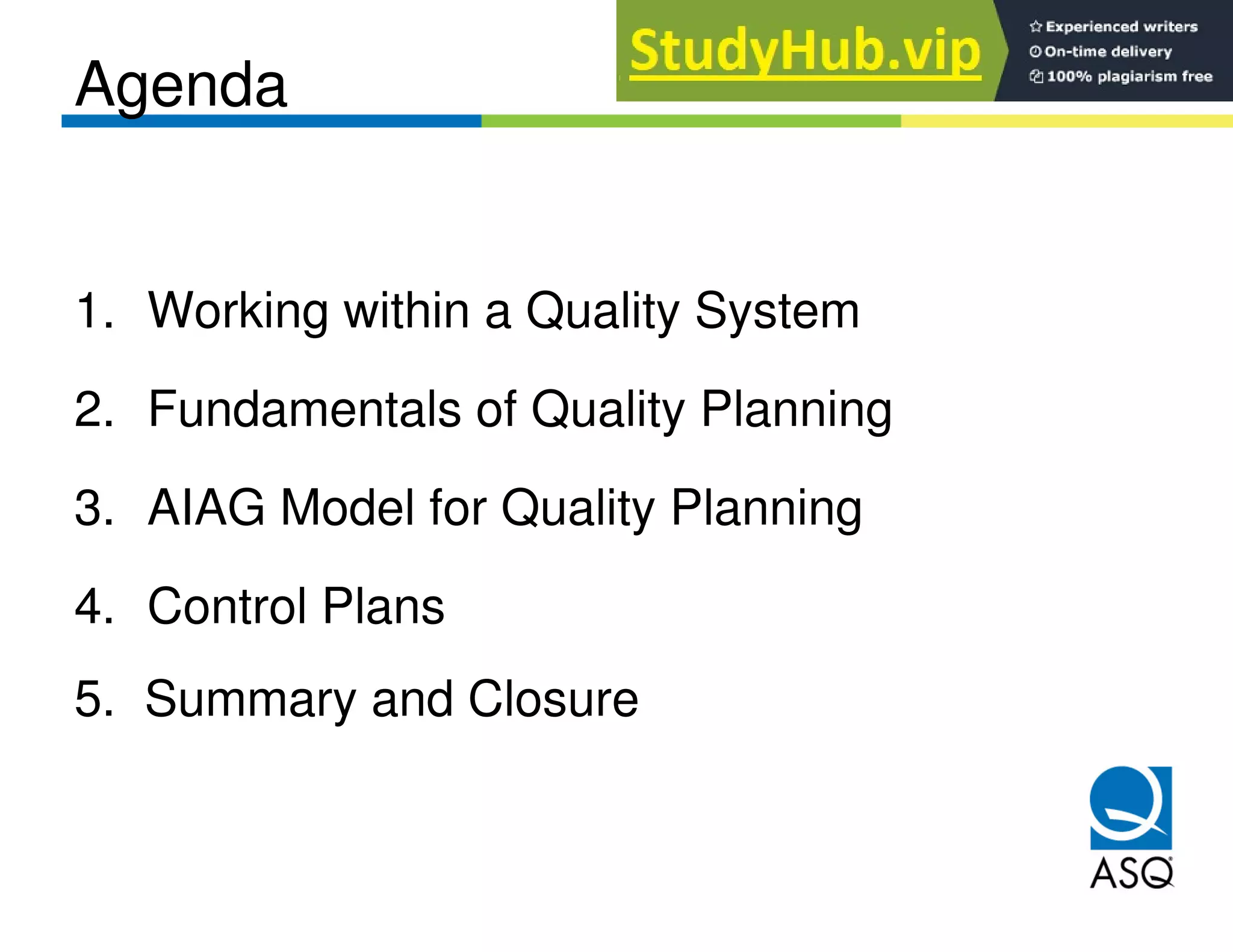 Advanced Product Quality Planning And Control Plans Based On APQP 2 Nd ...