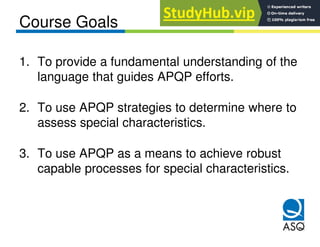 Advanced Product Quality Planning And Control Plans Based On APQP 2 Nd ...