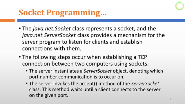 Networking in java, Advanced programming | PDF