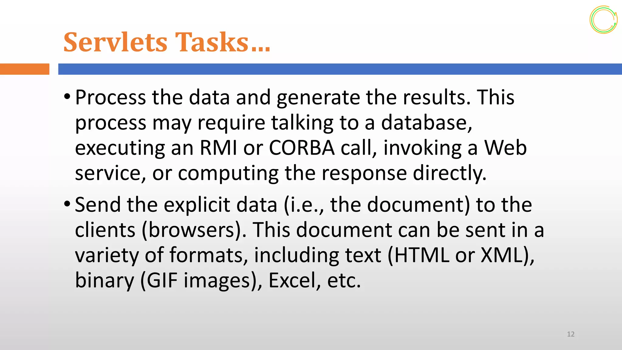 Servlets as introduction (Advanced programming) | PDF