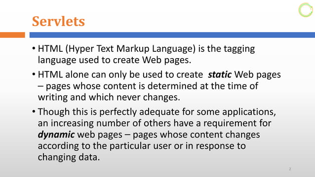 Servlets As Introduction Advanced Programming Pdf
