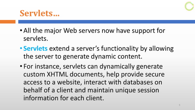Servlets as introduction (Advanced programming) | PDF