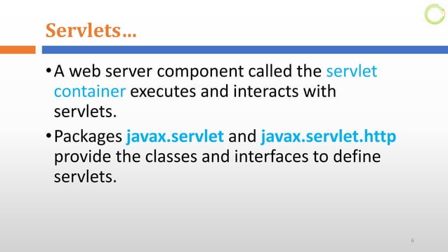 Servlets as introduction (Advanced programming) | PDF