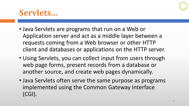 Servlets as introduction (Advanced programming) | PDF