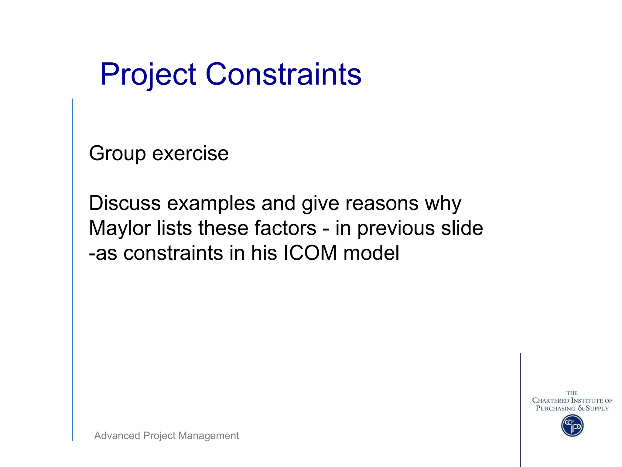 Advanced project management ppts | PPT