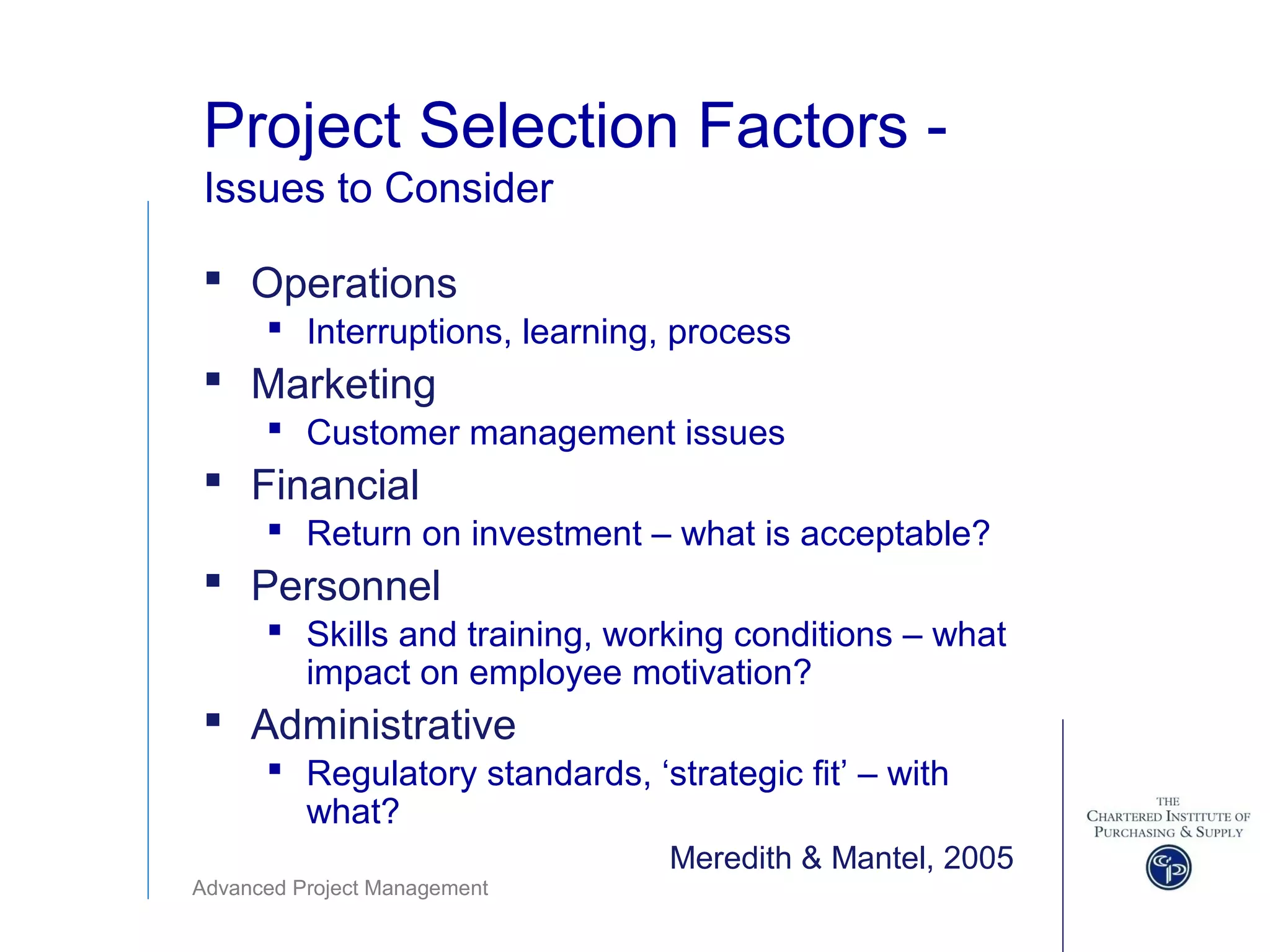 Advanced project management ppts | PPT
