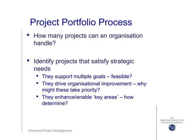 Advanced project management ppts | PPT | Executive Leadership ...