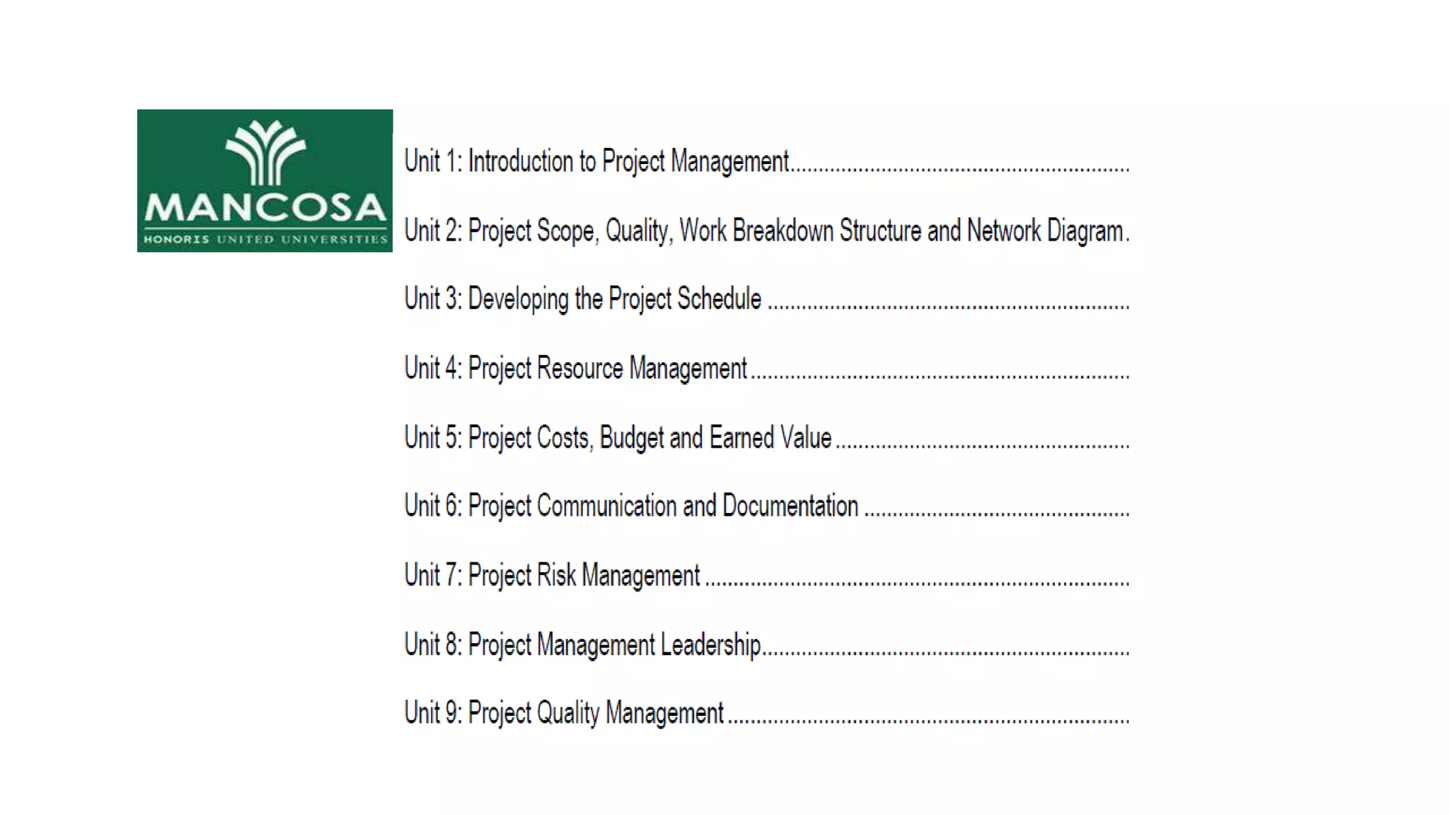 ADVANCED PROJECT MANAGEMENT Units 1-9.pptx